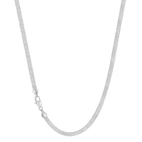 DONATELLO GIAN Sterling 3mm Flat Chain Necklace - Silver