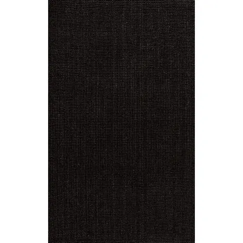 JONATHAN Y Pata Hand Woven Chunky Jute Area Rug - Black