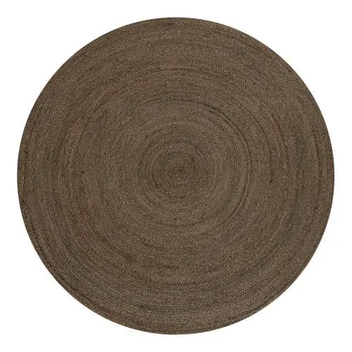 JONATHAN Y Zara Braided Coastal Cottage Round Jute Round Area Rug - Brown