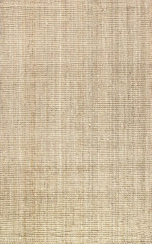 JONATHAN Y Hiro Hand Woven Chunky Jute Area Rug - Ivory