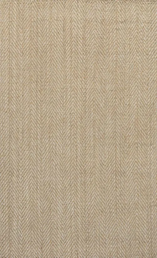 JONATHAN Y Espina Hand Woven Herringbone Chunky Jute Area Rug - Ivory
