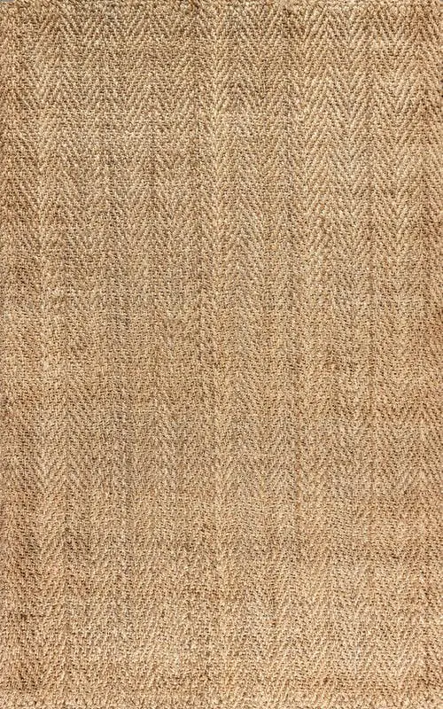 JONATHAN Y Espina Hand Woven Herringbone Chunky Jute Area Rug - Natural