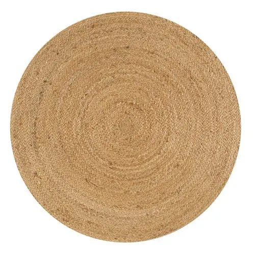 JONATHAN Y Soleil Round Jute Braided Circle Round Area Rug - Natural