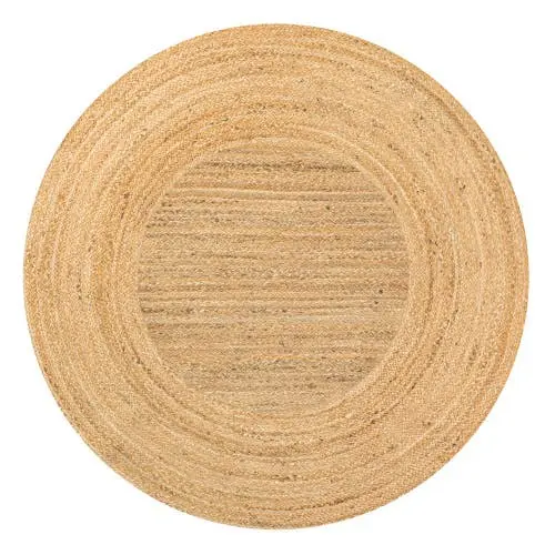 JONATHAN Y Harmony Boho Jute Circle Round Area Rug - Natural