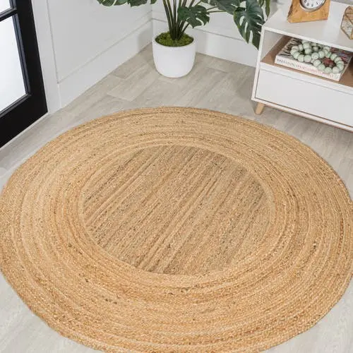 JONATHAN Y Harmony Boho Jute Circle Round Area Rug
