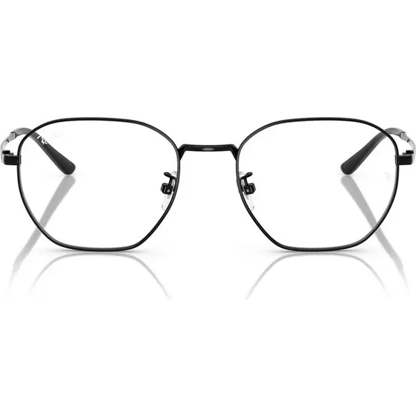 Ray-ban 53mm Irregular Optical Glasses - Black