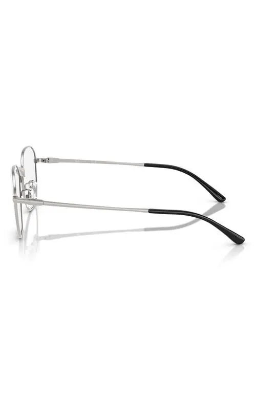 Ray-ban 53mm Irregular Optical Glasses - Silver