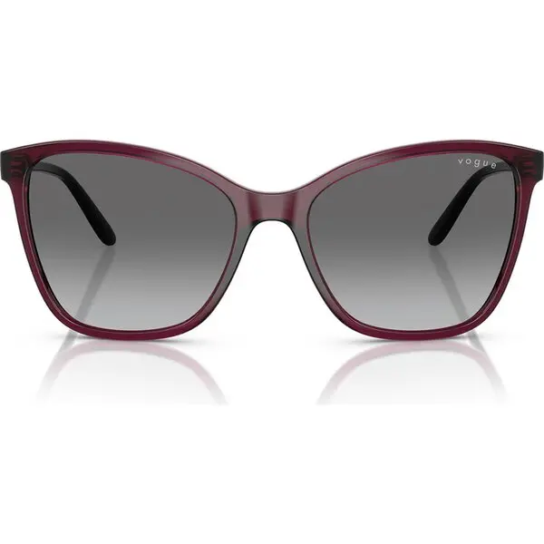 VOGUE 56mm Butterfly Sunglasses - Burgundy