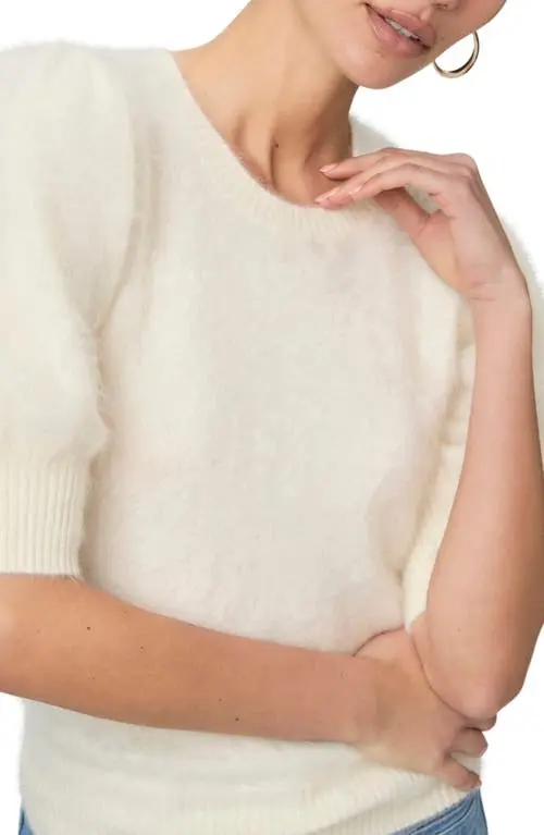 Paige Gladiolus Short Sleeve Cashmere Sweater