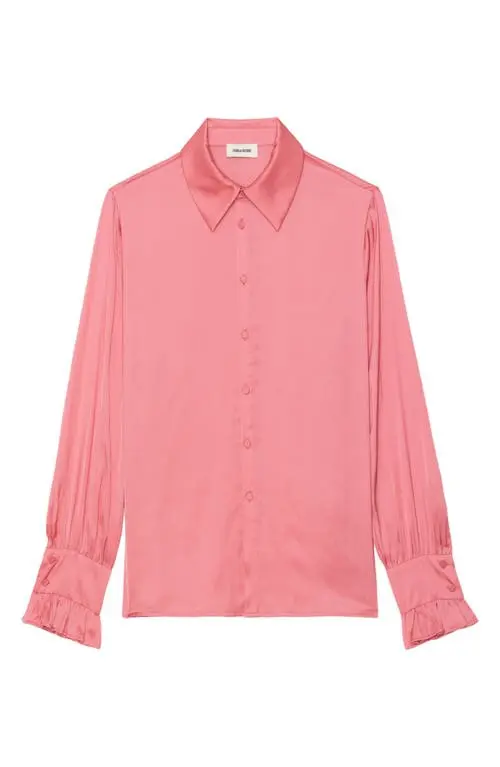 Zadig&Voltaire Thely Satin Shirt - Tea Rose
