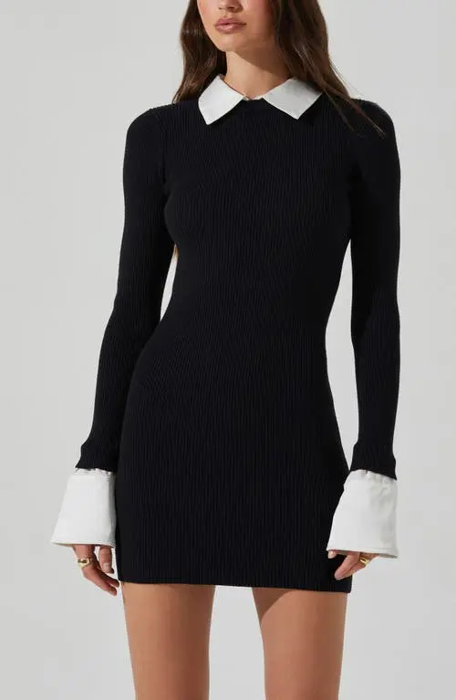 Astr The Label Alexia Long Sleeve Minidress