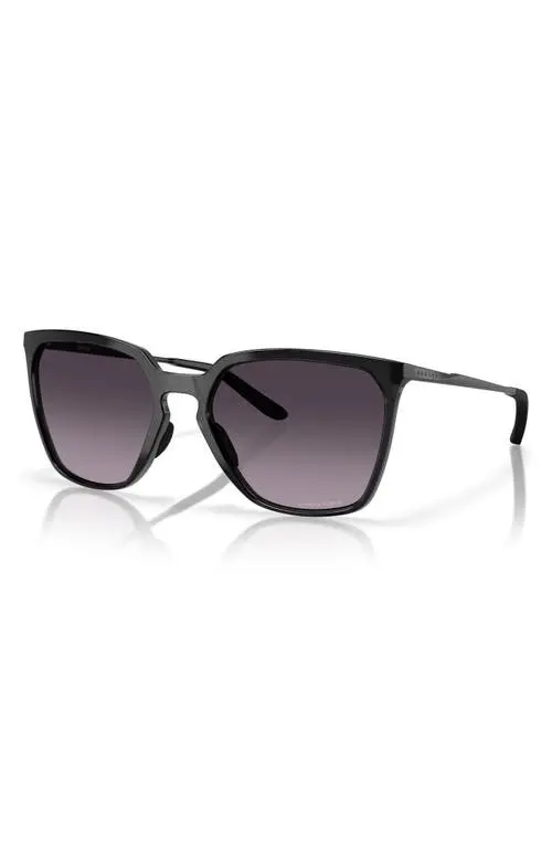 Oakley Sielo 57mm Gradient Prizm™ Square Sunglasses - Black/grey Gradient