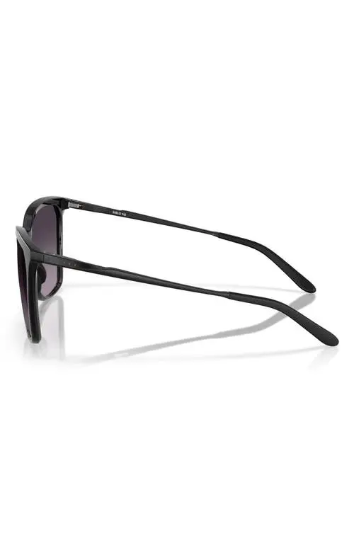 Oakley Sielo 57mm Gradient Prizm™ Square Sunglasses - Black/grey Gradient