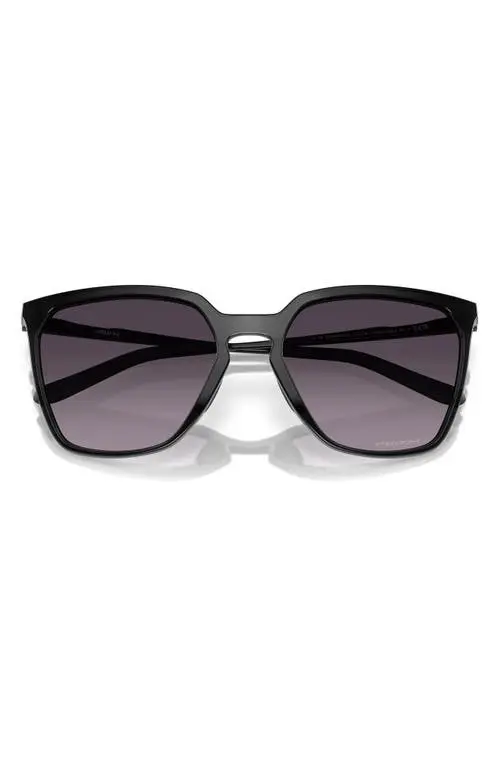 Oakley Sielo 57mm Gradient Prizm™ Square Sunglasses - Black/grey Gradient