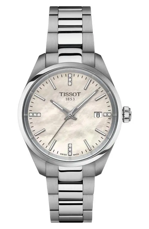 TISSOT Pr 100 Quartz Bracelet Watch - White Mother Of Pearl