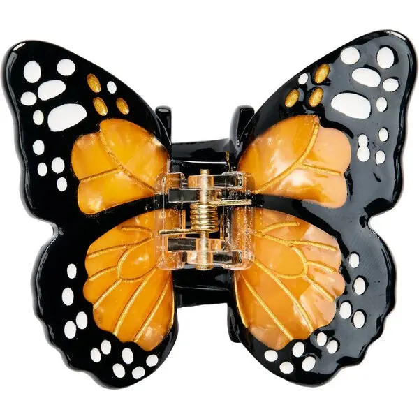 SOLAR ECLIPSE Mini Monarch Hair Claw Clip - Orange