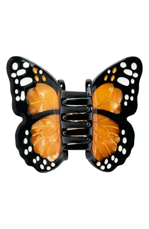 SOLAR ECLIPSE Mini Monarch Hair Claw Clip - Orange