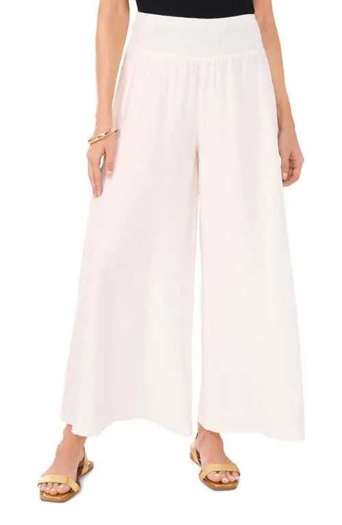 Vince Camuto Smocked Waist Wide Leg Pants