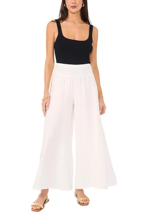 Vince Camuto Smocked Waist Wide Leg Pants