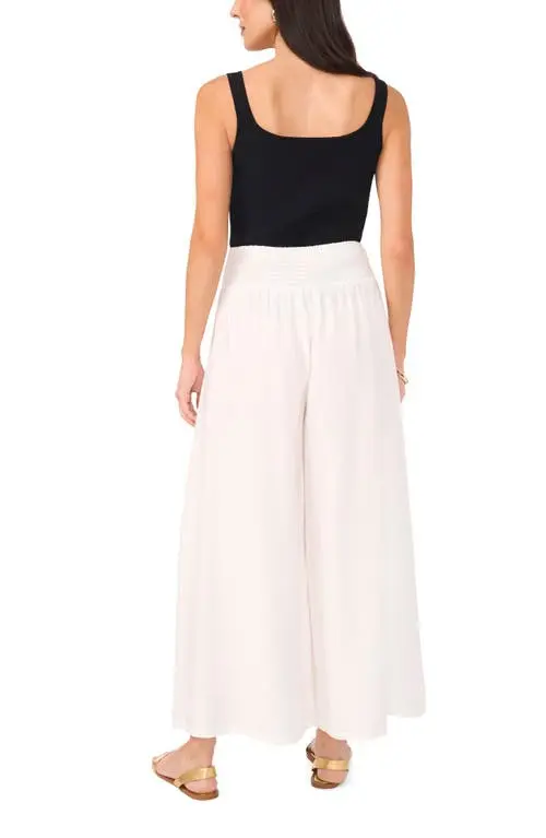 Vince Camuto Smocked Waist Wide Leg Pants