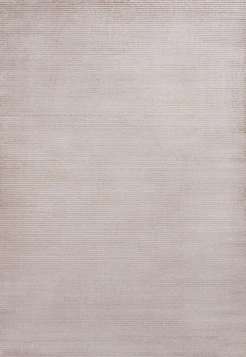 JONATHAN Y Cole Modern Minimalist Pinstripe High-low Area Rug - Cream/silver
