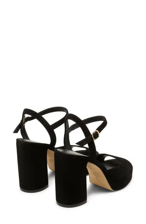 STUART WEITZMAN Dayna Ii Platform Sandal - Black