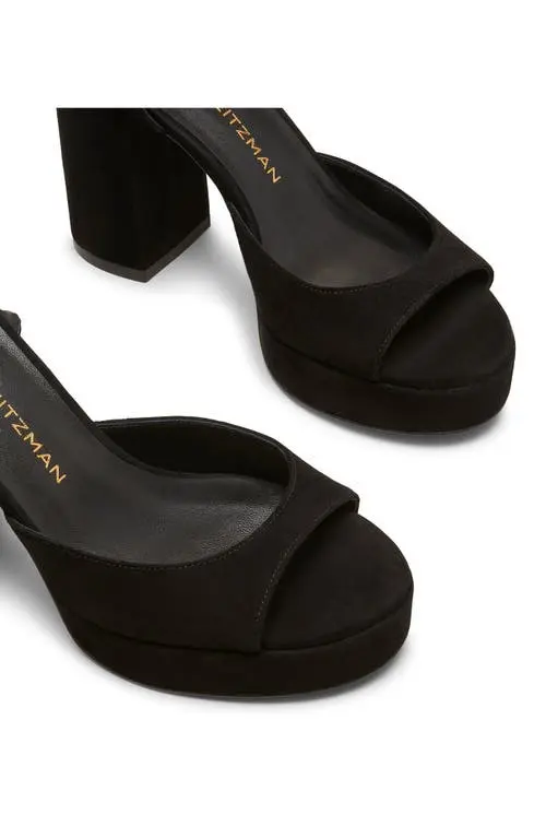 STUART WEITZMAN Dayna Ii Platform Sandal - Black