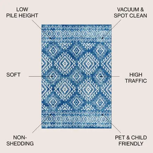 JONATHAN Y Moroccan Hype Boho Vintage Area Rug
