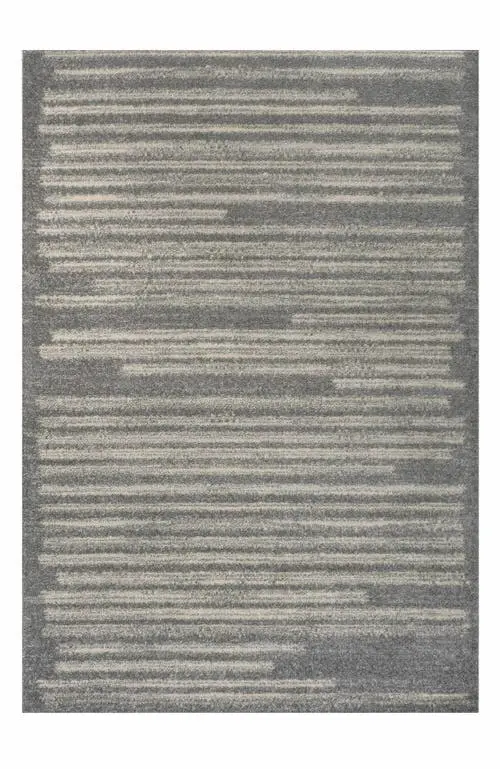 JONATHAN Y Khalil Modern Berber Stripe Area Rug - Gray/cream