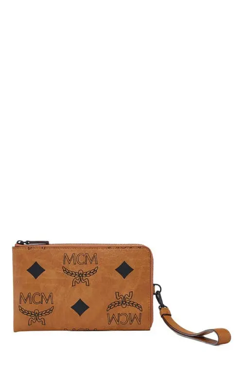 Mcm Ottomar Passport Holder In Maxi Visetos
