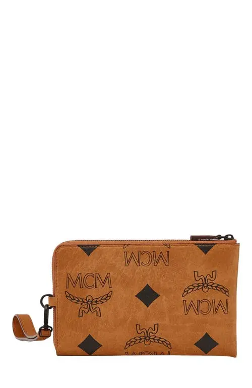 Mcm Ottomar Passport Holder In Maxi Visetos