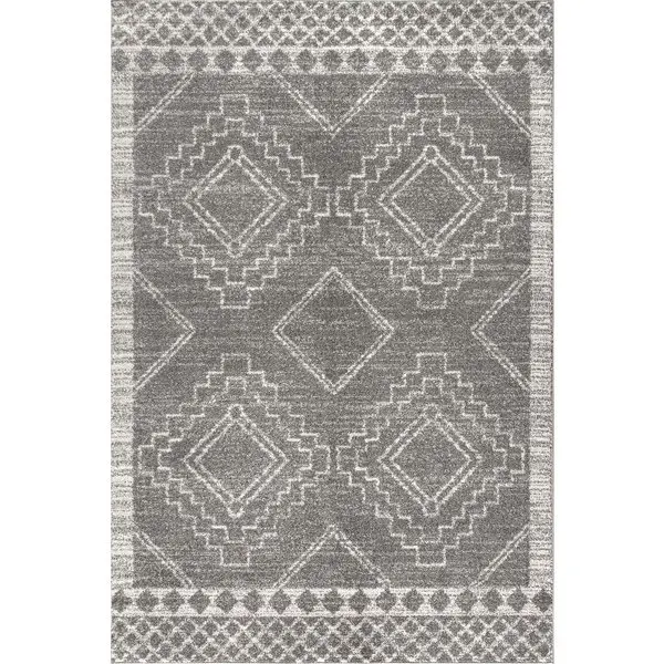 JONATHAN Y Amir Moroccan Beni Souk Area Rug - Gray/cream
