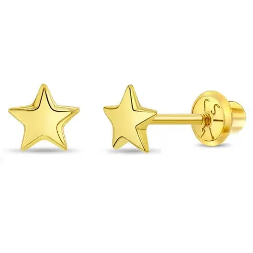 IN SEASON JEWELRY 14k Yellow Star Stud Earrings - Gold