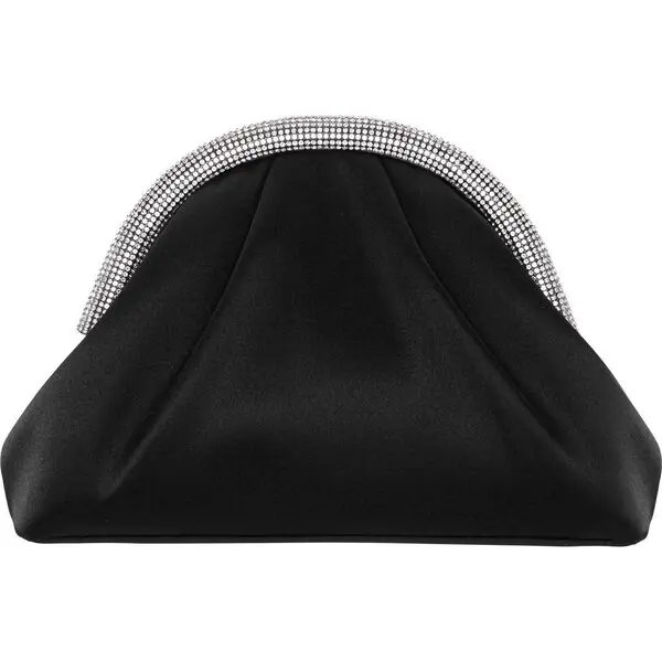 Nina Jane Frame Clutch - Black
