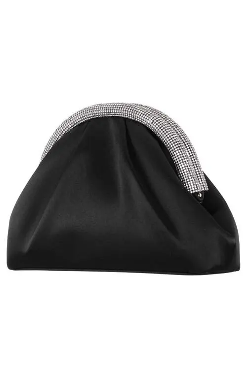 Nina Jane Frame Clutch - Black