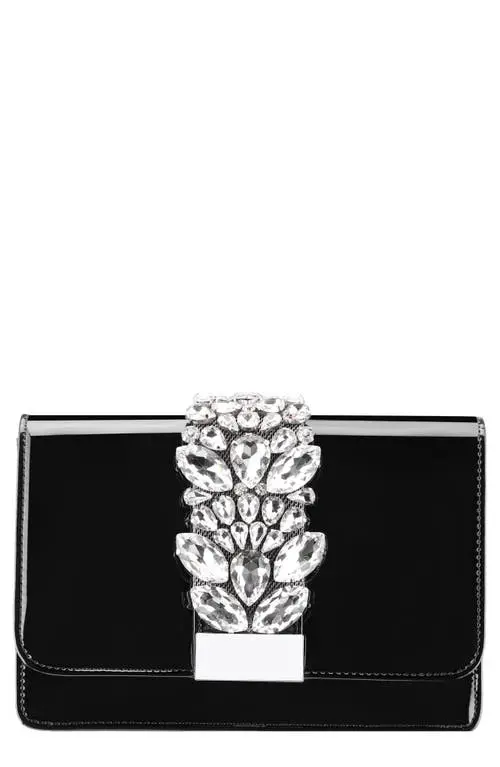 Nina Kaia Embellished Clutch - Black