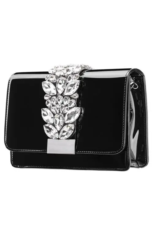 Nina Kaia Embellished Clutch - Black