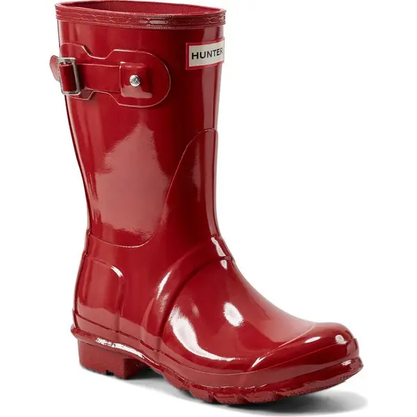 Hunter Original Tour Short Gloss Packable Rain Boot - Dorset Cab