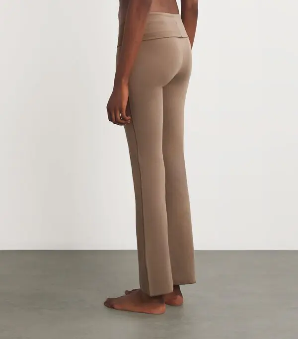 SKIMS Cotton-blend Fold-over Trousers