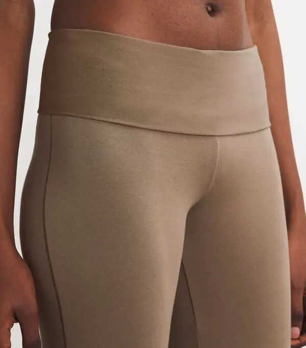 SKIMS Cotton-blend Fold-over Trousers