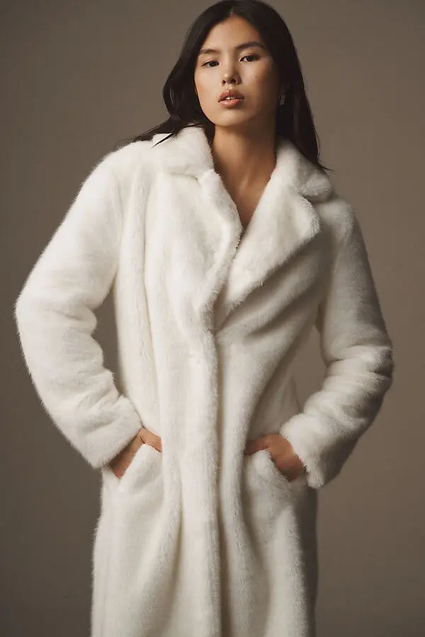 UNREAL FUR Faux Fur Long Coat