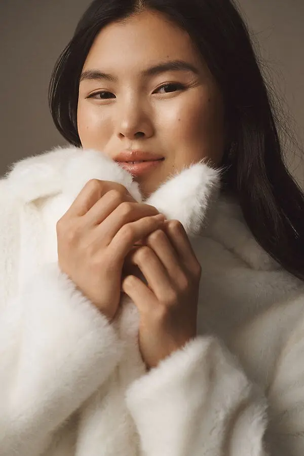 UNREAL FUR Faux Fur Long Coat
