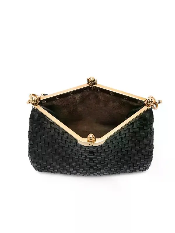 Etro Small Woven Vela Bag - Black