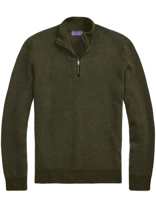 Ralph Lauren Purple Label Half-zip Sweater