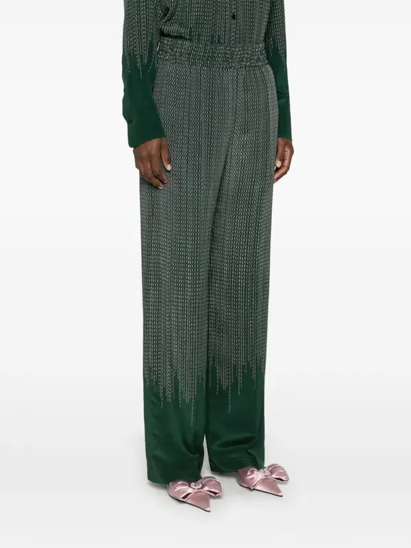 Victoria Beckham Chain-link Palazzo Trousers