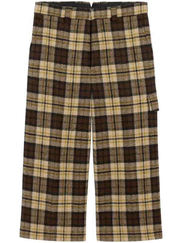 AMI Paris Checked Trousers