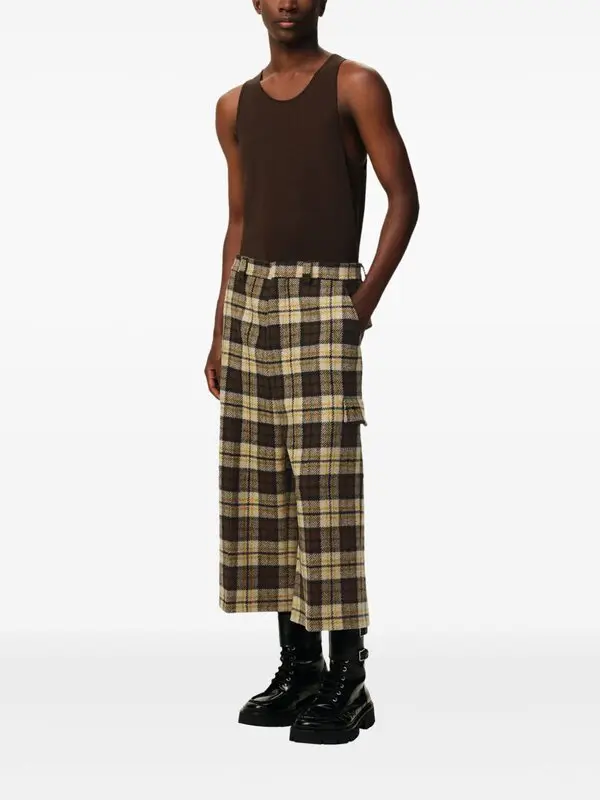 AMI Paris Checked Trousers