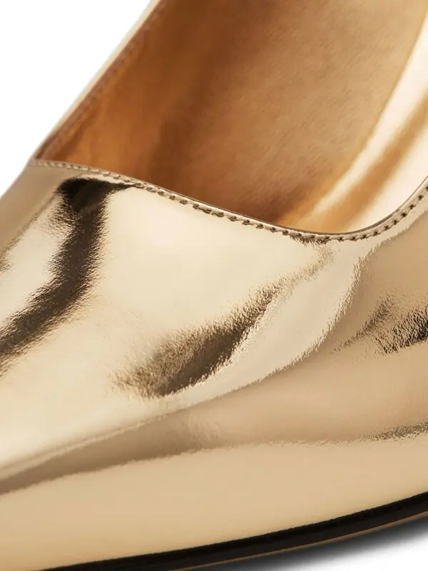 Jimmy Choo Ixia 95 Pumps - Gold - 50% Off | Editorialist