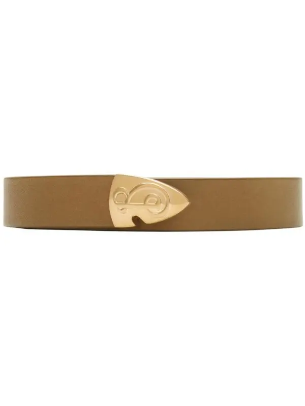 Burberry Leather B-shield Belt - Brown