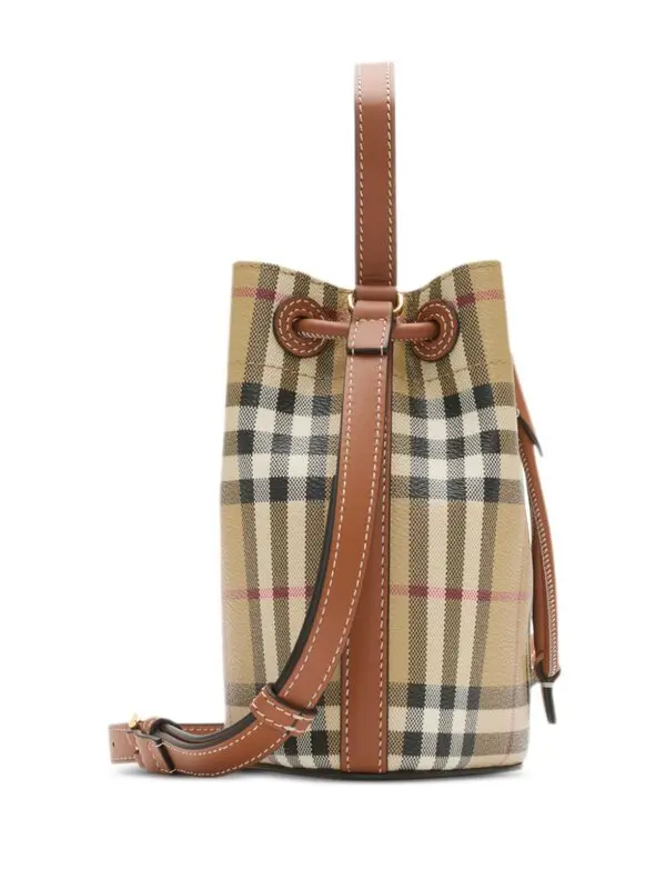 Burberry Check-pattern Bucket Bag - Neutrals